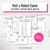 Roll A Robot Printable Game - Team Cartwright Shop