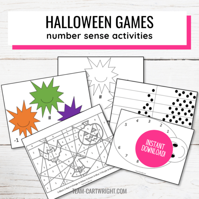 Halloween Number Sense Games - Team Cartwright Shop